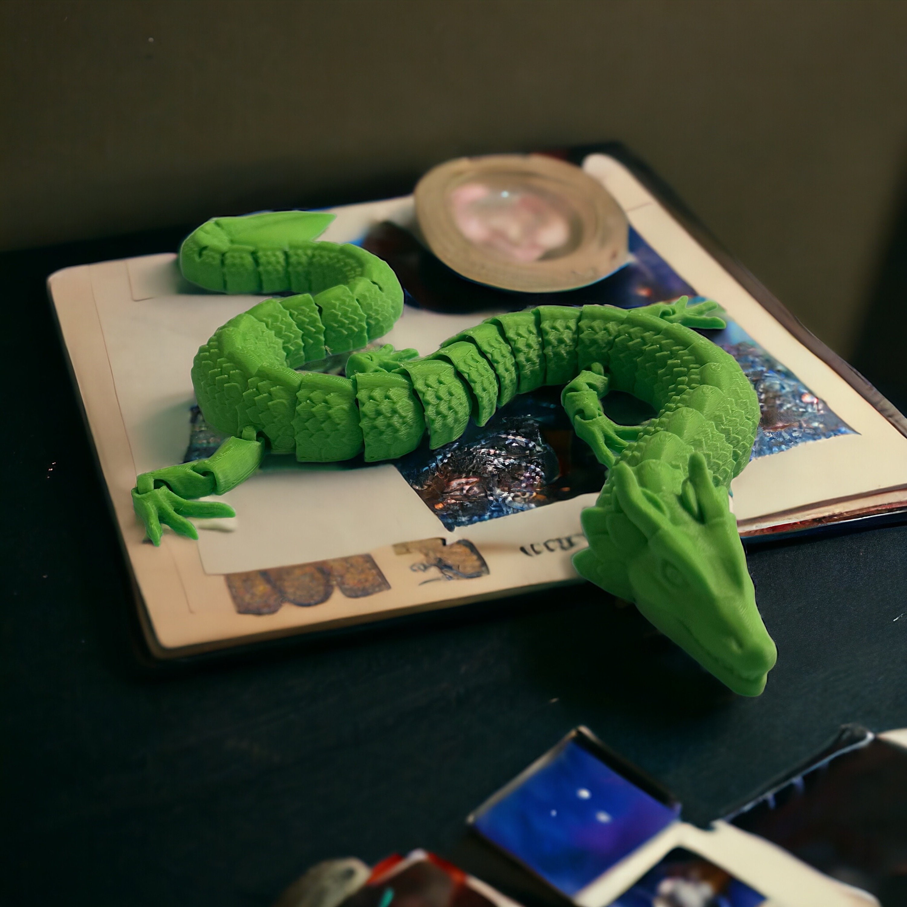 Cute Leaf Dragon Toy Articulated Fantasy Creature for Kids and ...