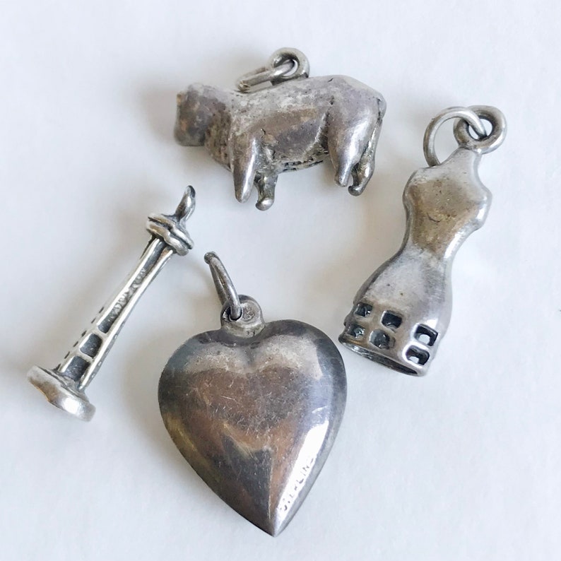 Vintage Enameled US State Charms. Sterling Silver. Travel - Etsy