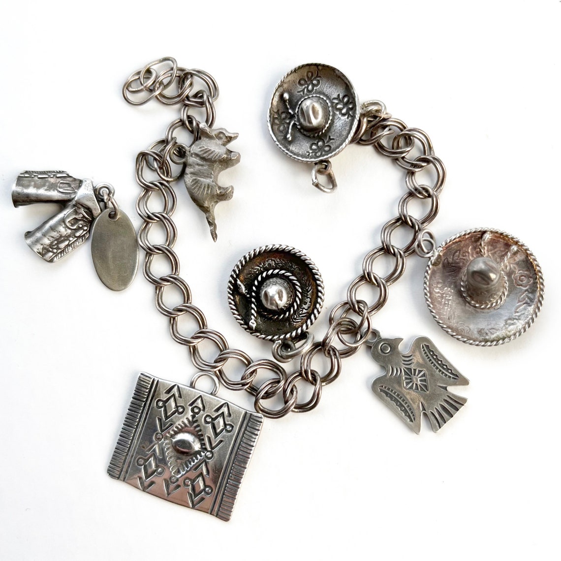 Vintage Enameled US State Charms. Sterling Silver. Travel - Etsy