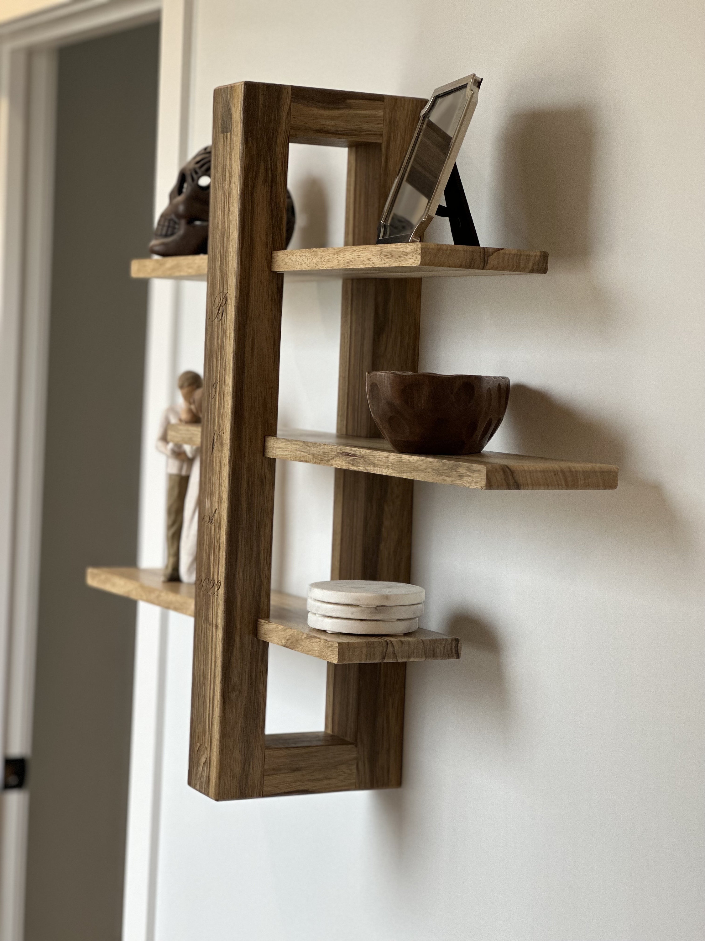 Modern Shift Shelf Adjustable Floating Shelf Custom Wall Decor Made in ...