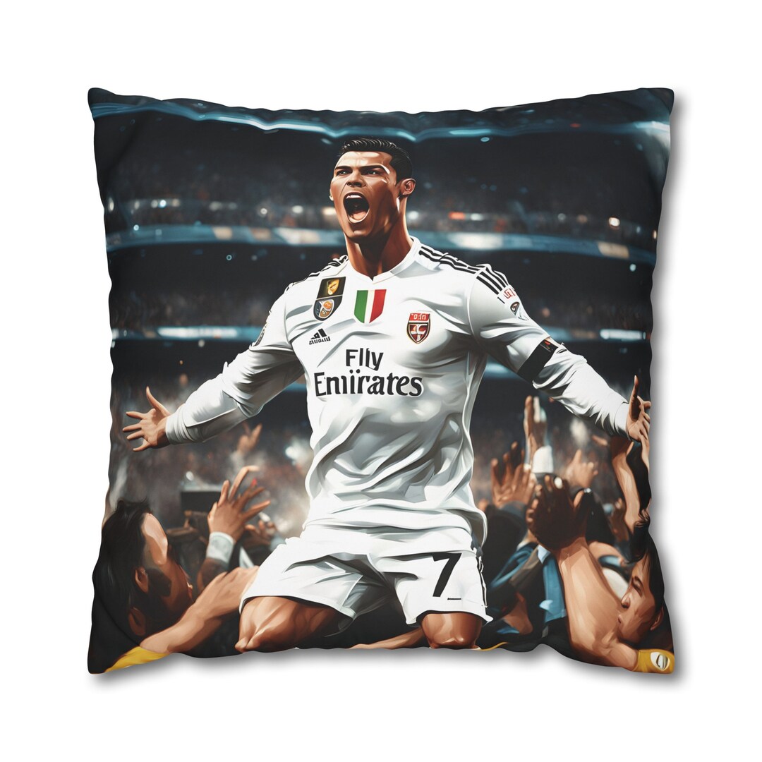 Cristiano Ronaldo: Square Poly Canvas Pillowcase - Etsy