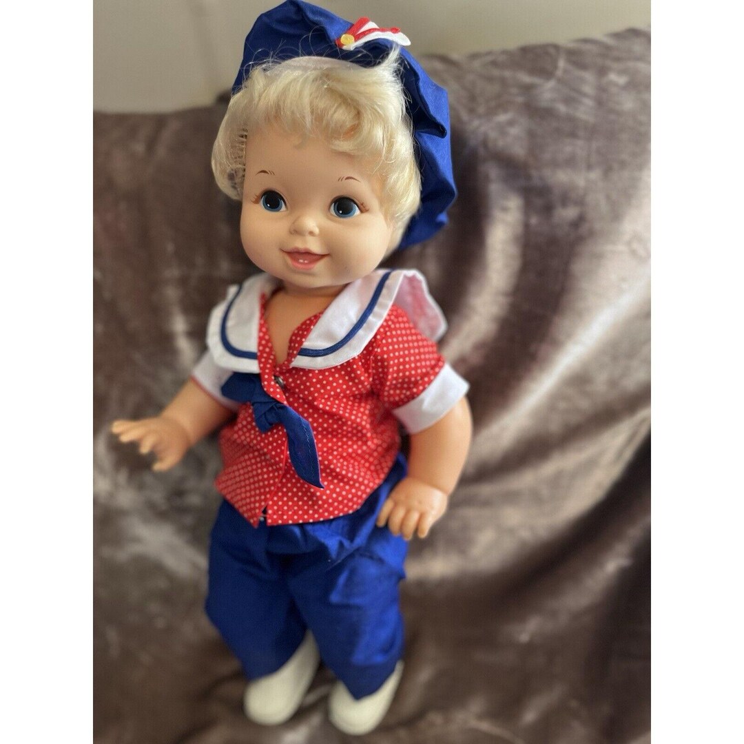 Vintage Mattel Tippee Toes Baby Doll 1967 Beautiful Hair NOT WORKING ...