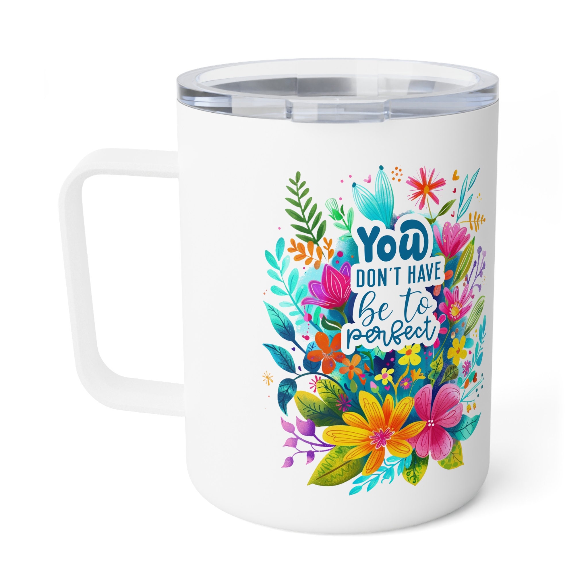 Be to Perfect Insulated Coffee Mug 10oz Coffee Mug 11oz White Ceramic ...