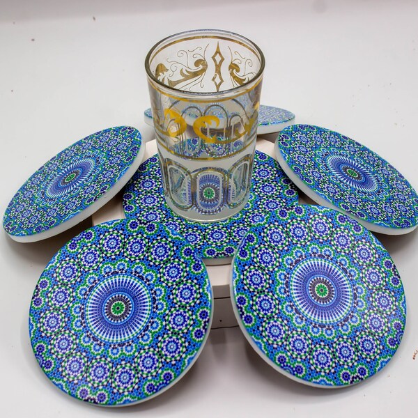 Moroccan Coasters - Etsy