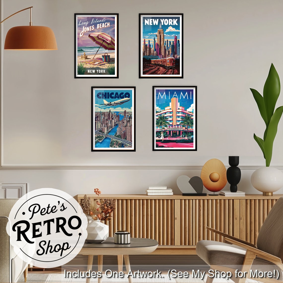 Long Island Retro Travel Poster or Canvas Print. New York Beach ...