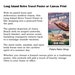 Long Island Retro Travel Poster or Canvas Print. New York Beach ...