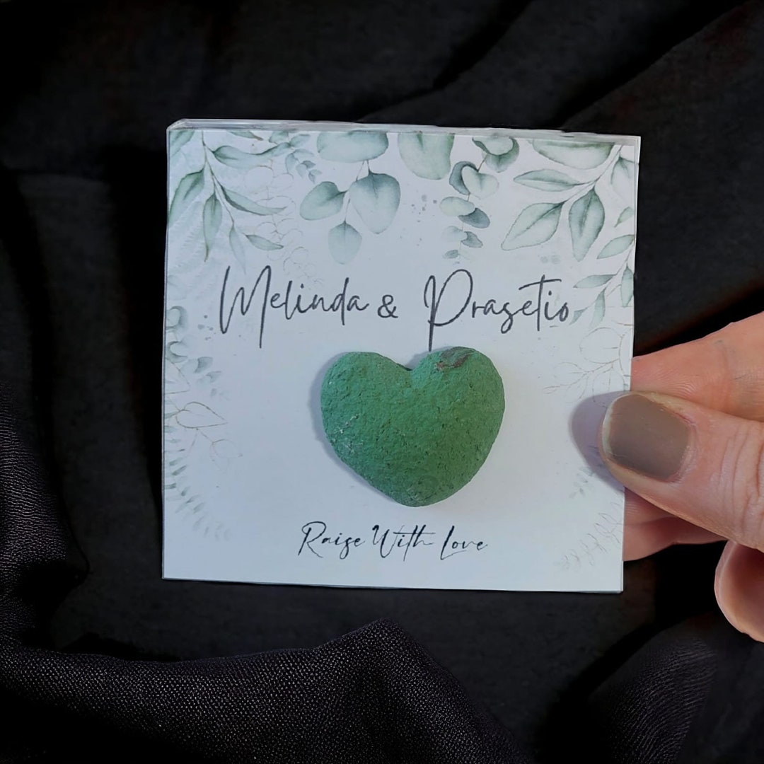 Plantable Wedding Seed Paper I Personal Seed Paper I Seed Paper Favors ...