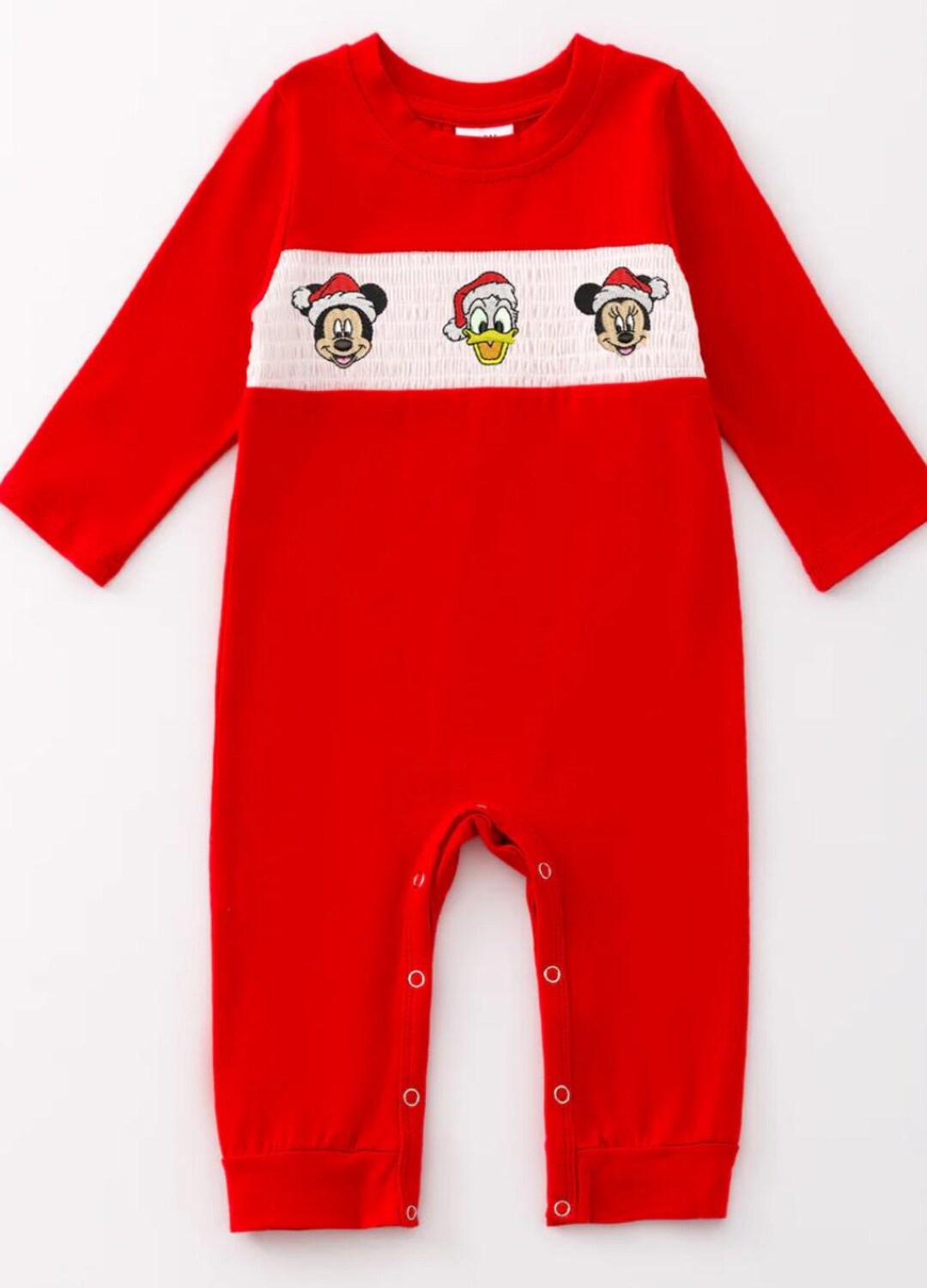 Smocked Embroidered Boys Mickey Mouse Longall Outfit - Etsy