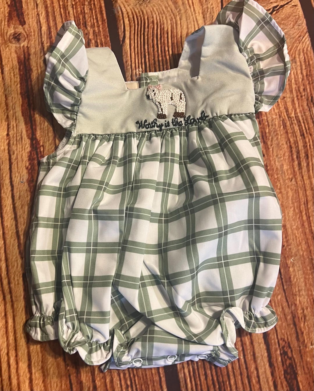 Worthy is the Lamb French Knot Spring Easter Bubble Outfit - Etsy