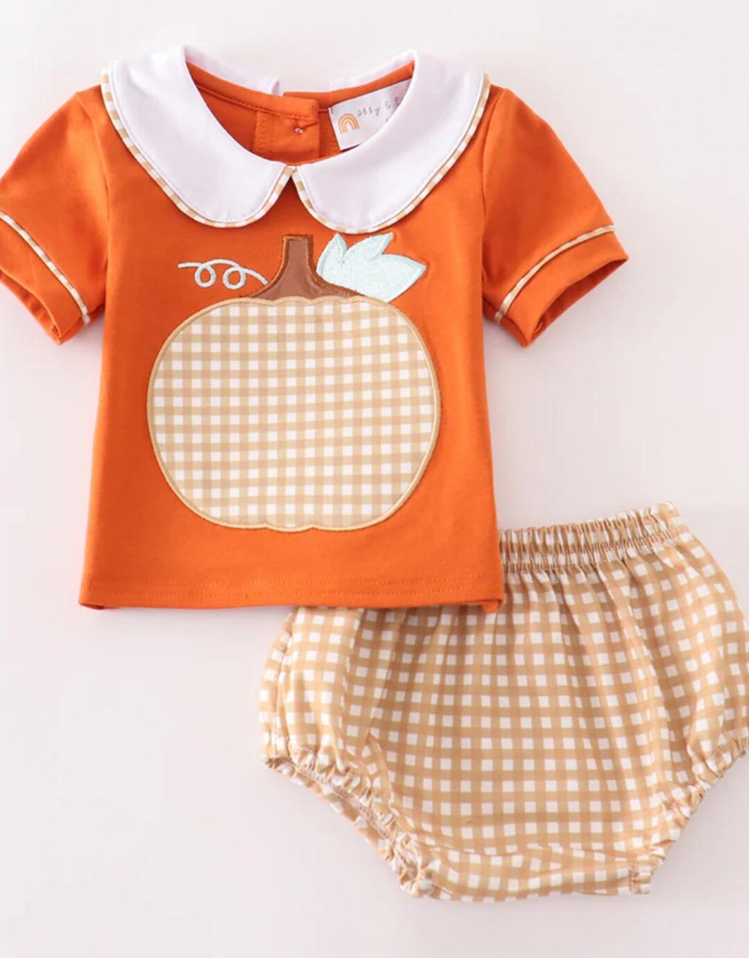 Fall Pumpkin Appliqué Boys Diaper Set - Etsy