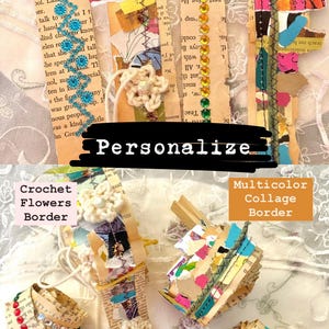 Vintage Look Handmade Journal Border Page Embellishment for Old Fancy ...