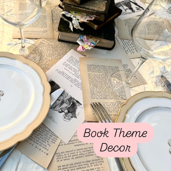 Book Theme Party - Etsy