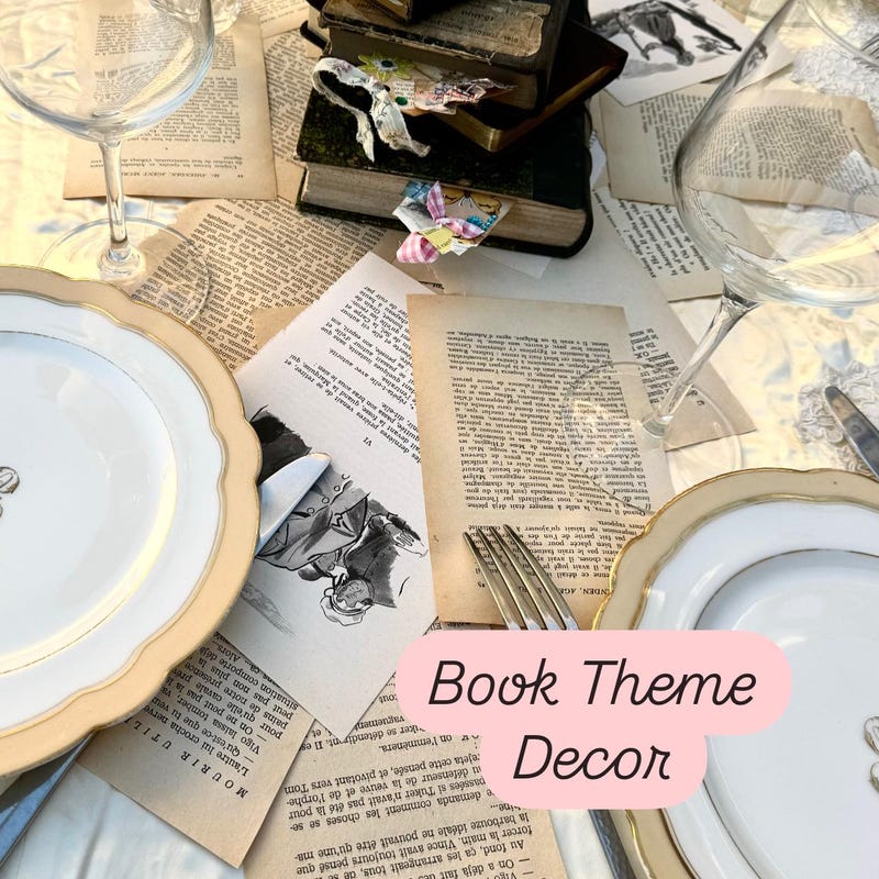 Book Theme Party - Etsy