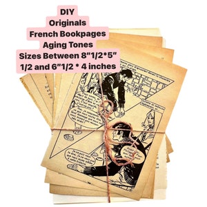 Book Club Decor Book Party Decoration | Vintage French Book Page Bundle ...