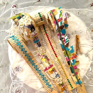 Vintage Look Handmade Journal Border Page Embellishment for Old Fancy ...