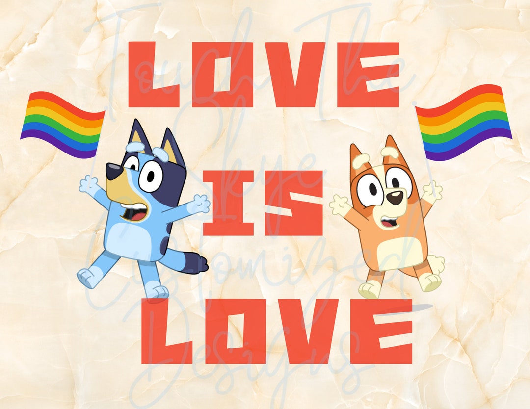 Bluey and Bingo Pride PNG for Sublimation, DTF Transfers, Etc. - Etsy ...