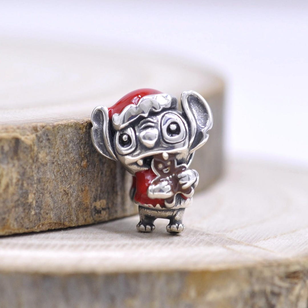 Sterling Silver Stitch Christmas Charm With Enamel Gift for Her - Etsy
