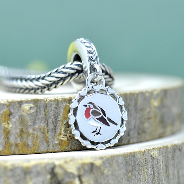 Pandora Robin Charm - Etsy UK