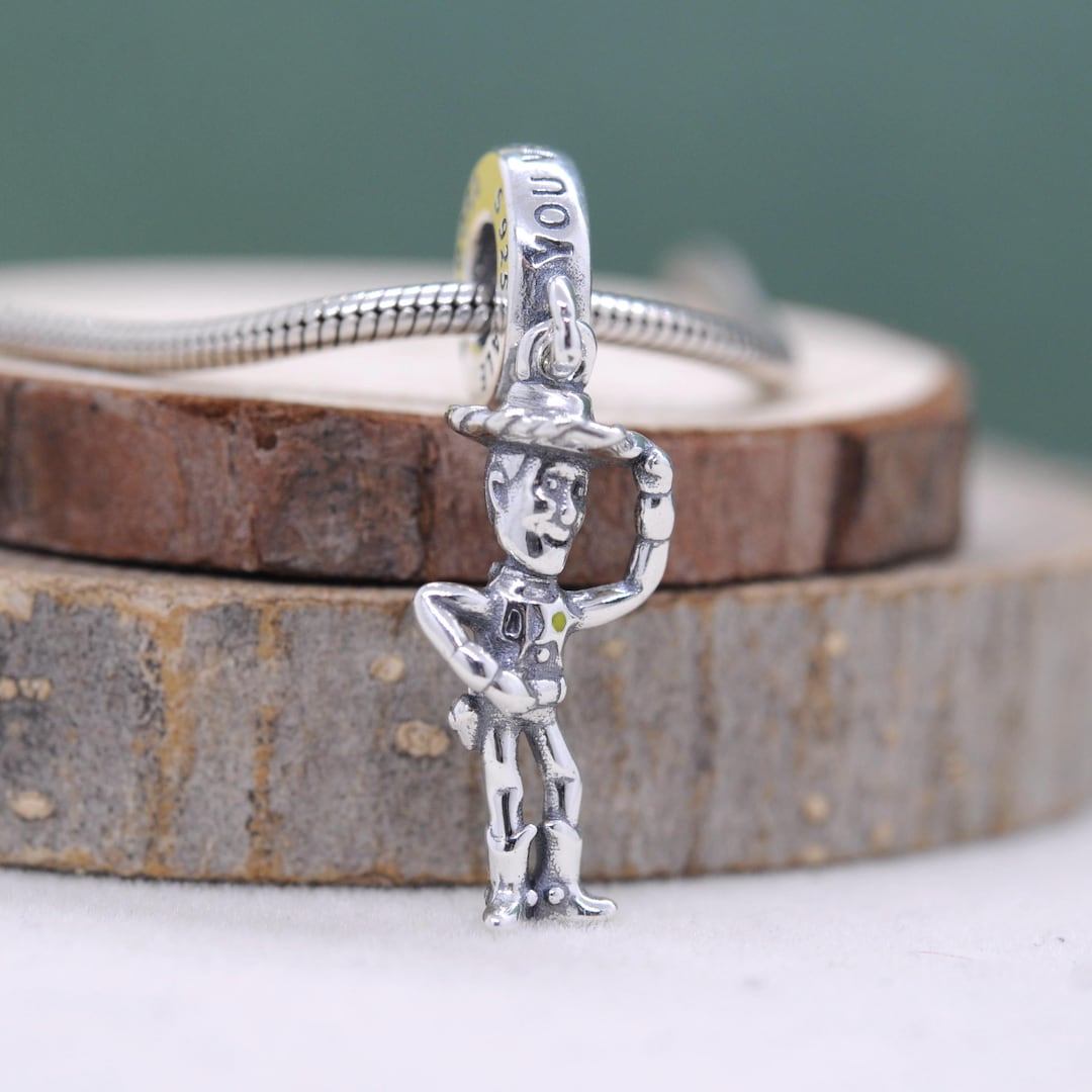 Sterling Silver Pixar Toy Story Woody Dangle Charm, European Bracelet ...