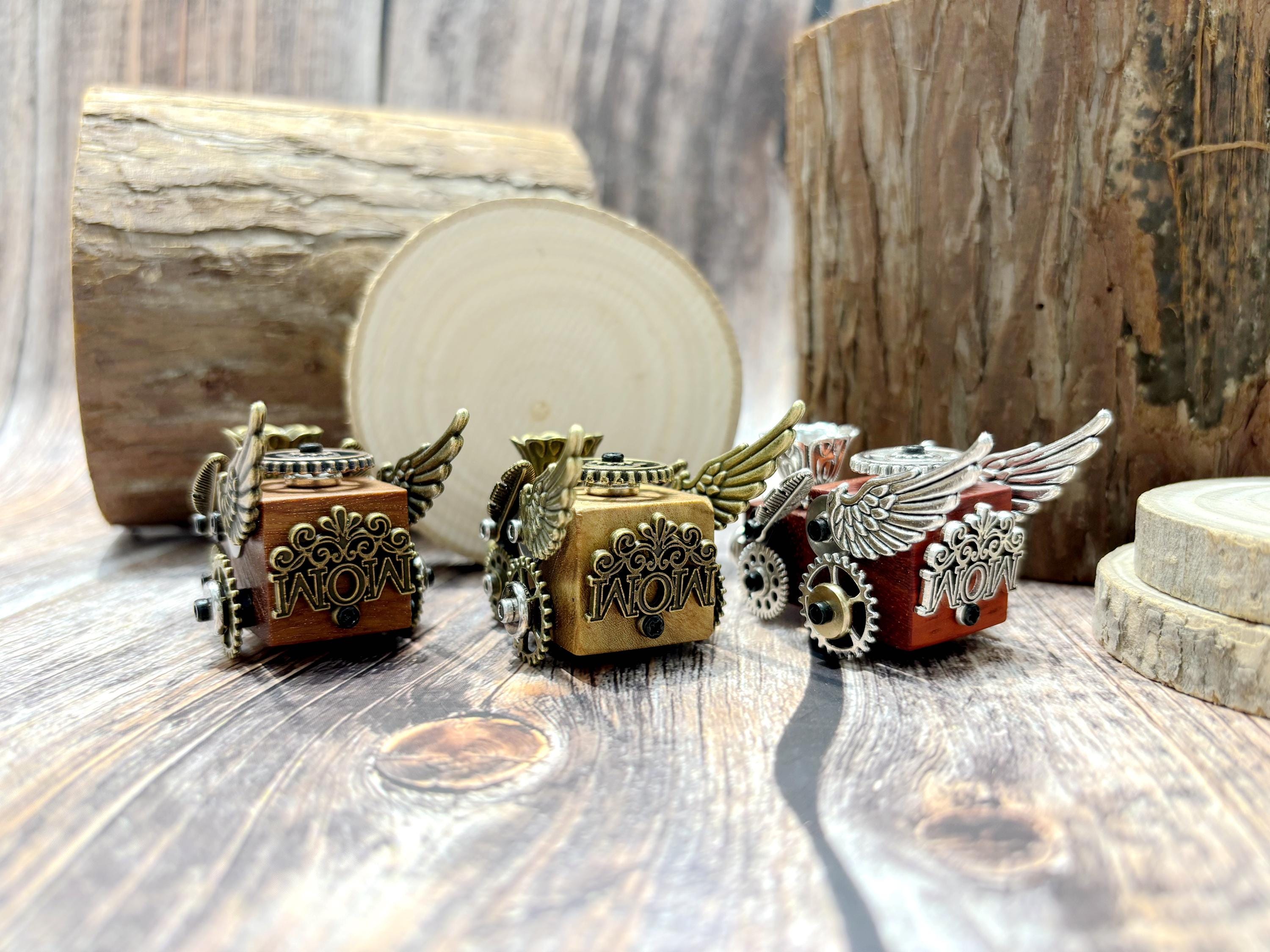 Handmade Wooden Steampunk Decor Train/ Robot Toy / Steampunk Robot ...
