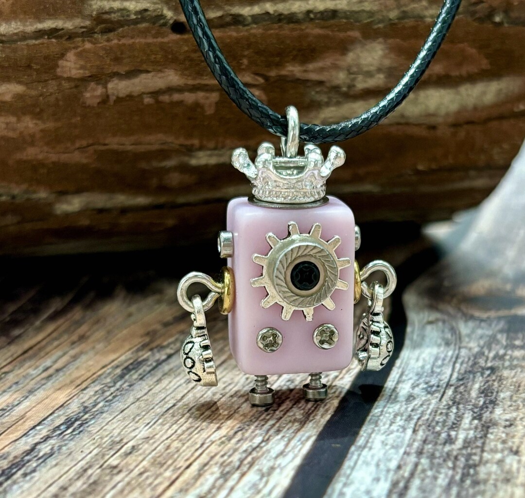 Handmade Steampunk Robot /keychain/necklace Robot/key Decor/car ...