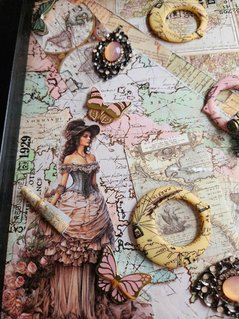 Maps Shadow Box - Etsy