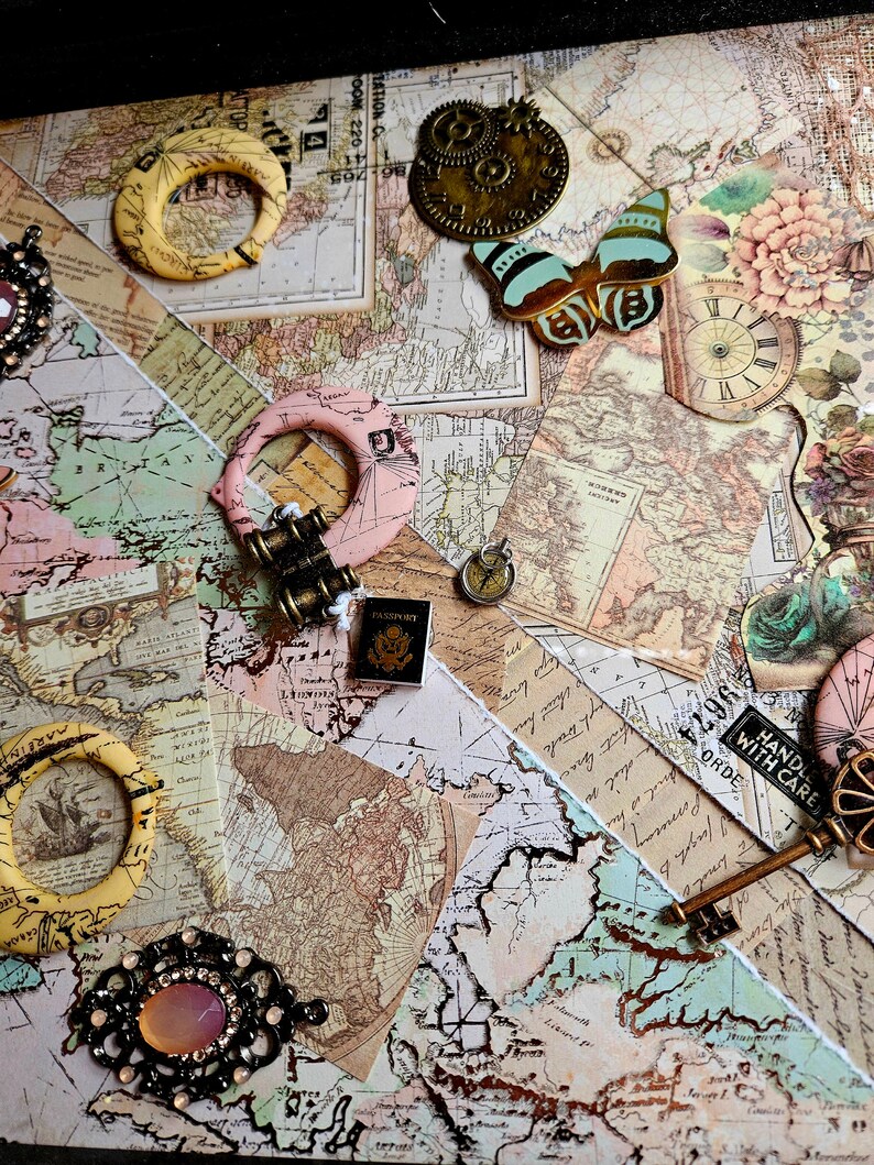 Maps Shadow Box - Etsy