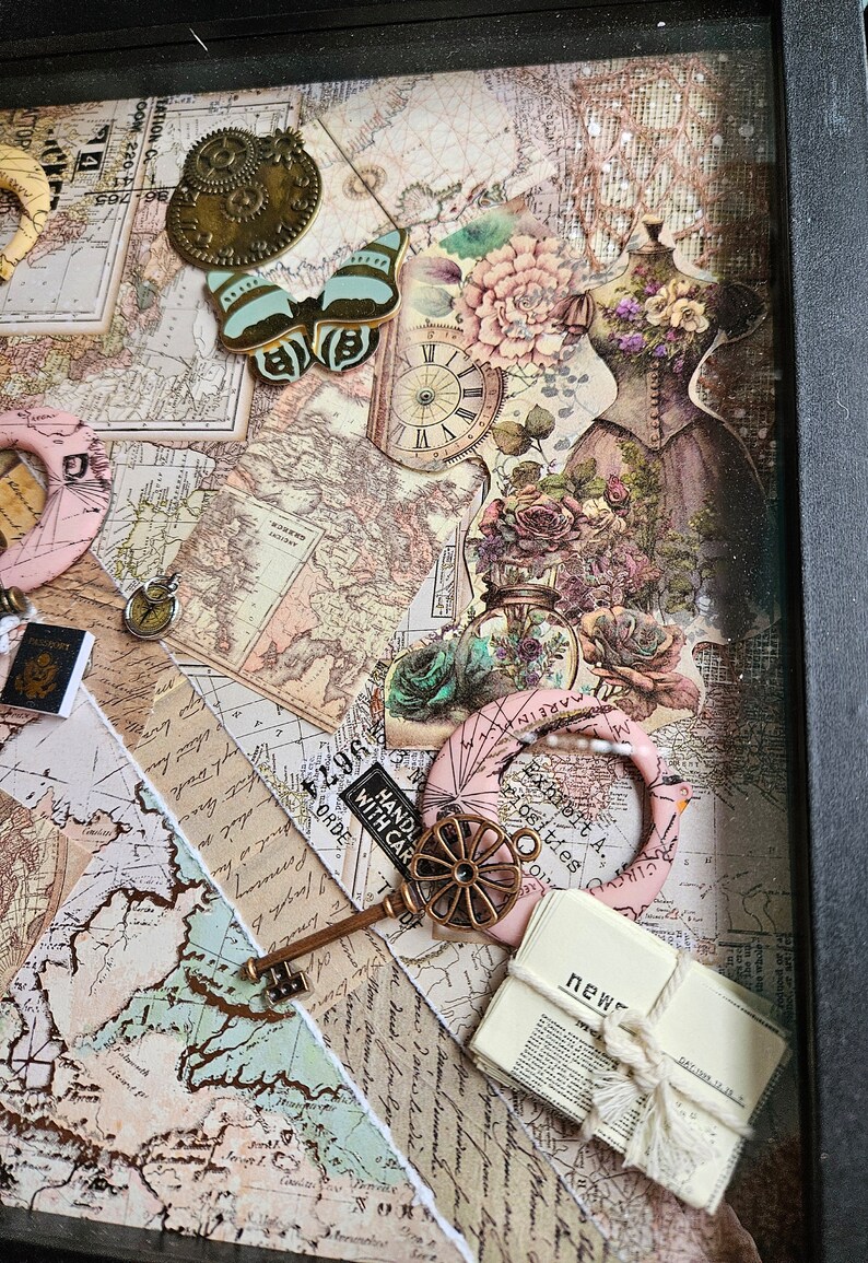 Maps Shadow Box - Etsy