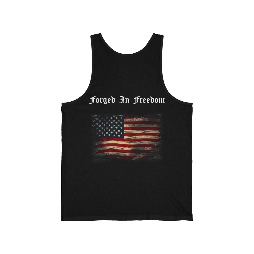 Forged in Freedom American Flag Workout Tank Top - Etsy