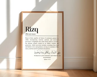 Sabr Islamic Definition Framed Wall Art, Modern Minimalist Quranic Calligraphy Quote Prints ...