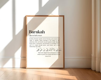 Sabr Islamic Definition Framed Wall Art, Modern Minimalist Quranic Calligraphy Quote Prints ...