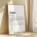 Sabr Islamic Definition Framed Wall Art, Modern Minimalist Quranic ...