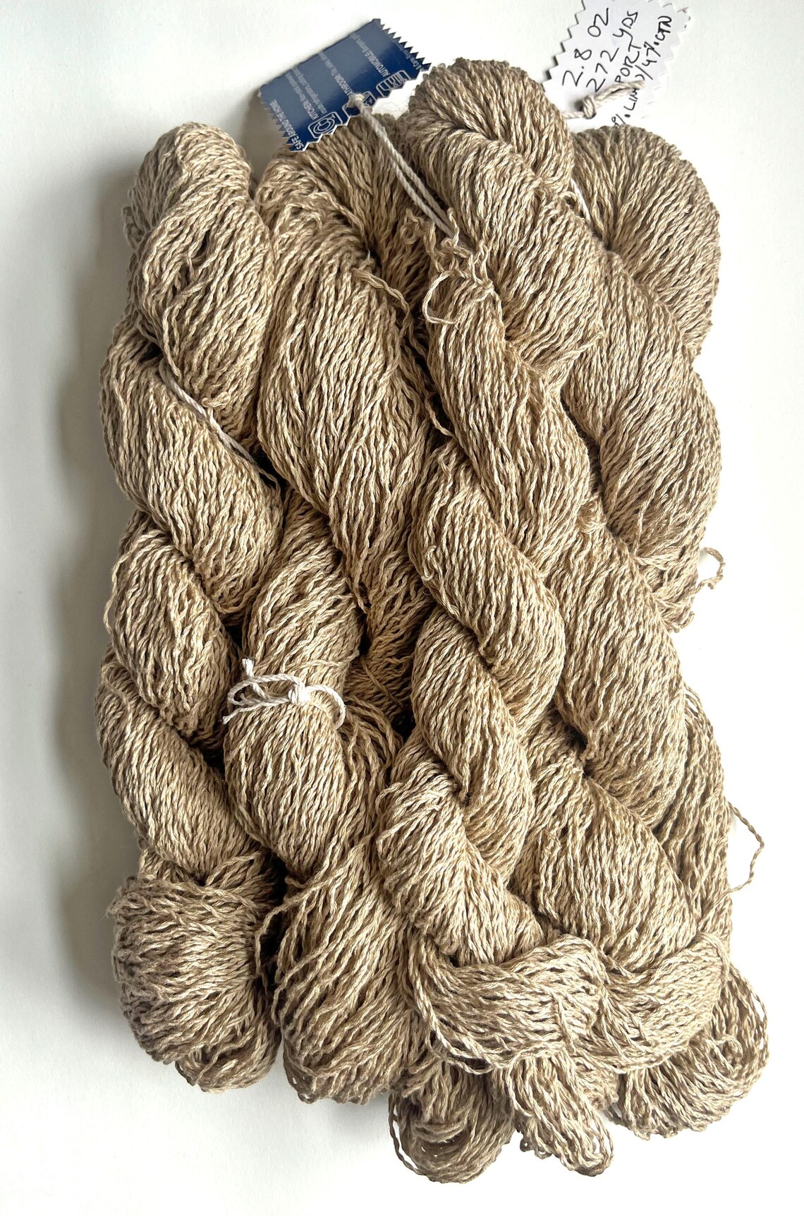 Ecru Reclaimed Linen and Cotton Yarn - Etsy