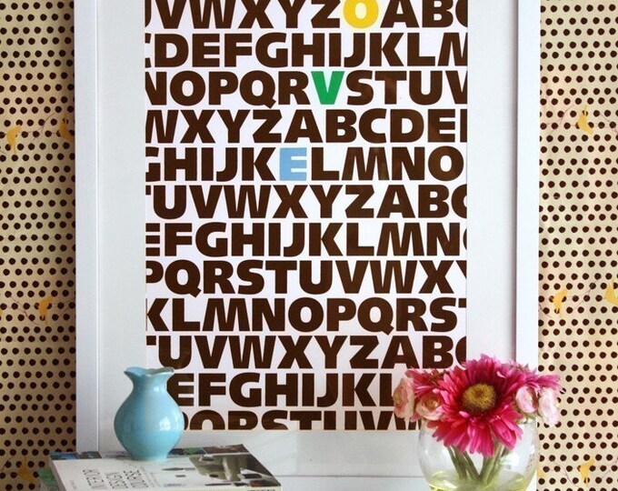 The Original ABC Love screen Printed - Etsy