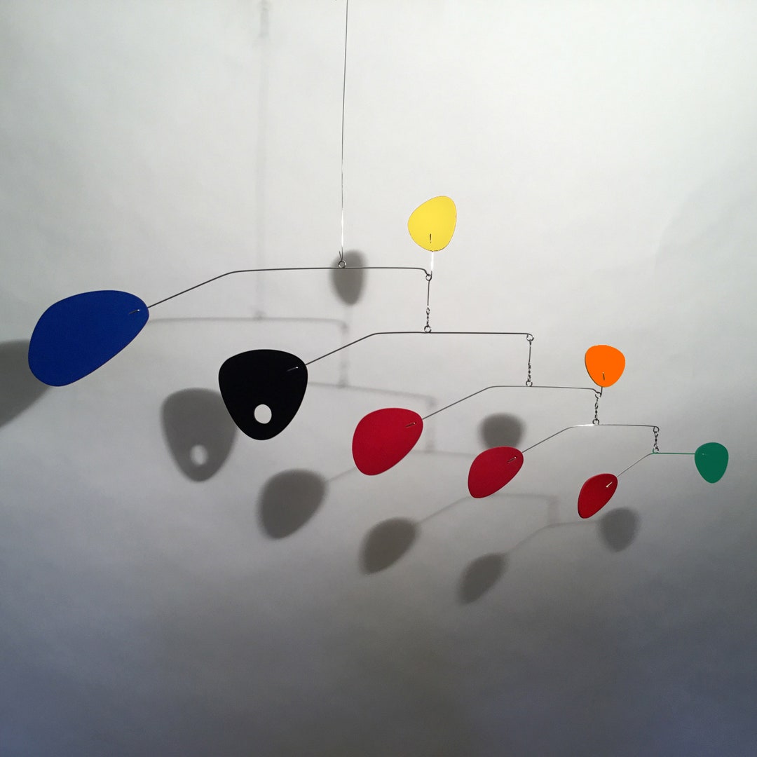 Modern Hanging Mobile Art Sculpture Modernist Small Baby Nursery Home ...