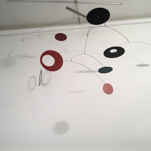 72"x28" Circle Flats Mobile Modern Home Decor Large Hanging Art ...