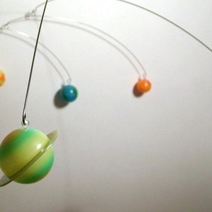 8 Planets Science Mobile That Glows in the Dark Modern Art Hanging ...