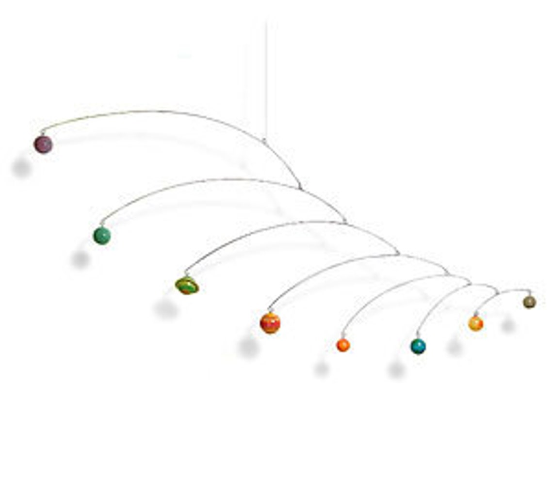 8 Planets Science Mobile That Glows in the Dark Modern Art | Etsy