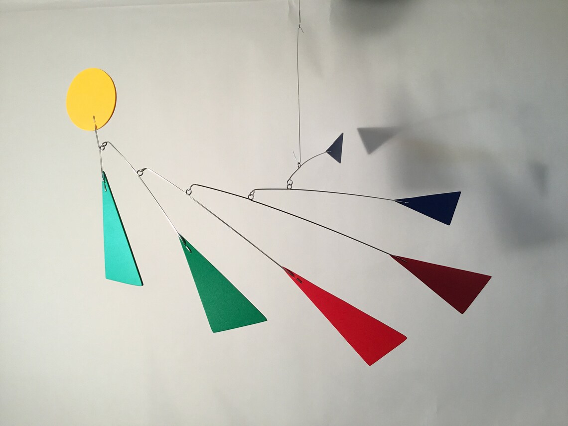 Art Mobile M Modern Hanging Sculpture Medium 33w X 16h - Etsy