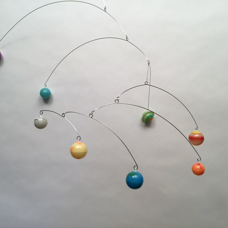 8 Planets Science Mobile That Glows in the Dark Modern Art - Etsy
