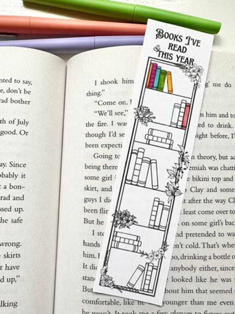 Book Tracker Book Mark Digital Download - Etsy