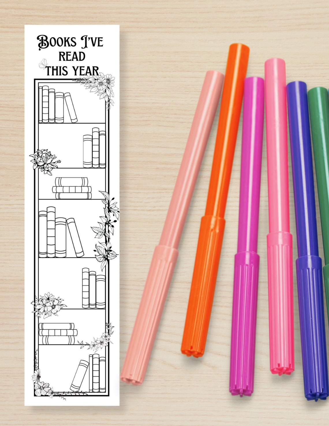 Book Tracker Book Mark Digital Download - Etsy