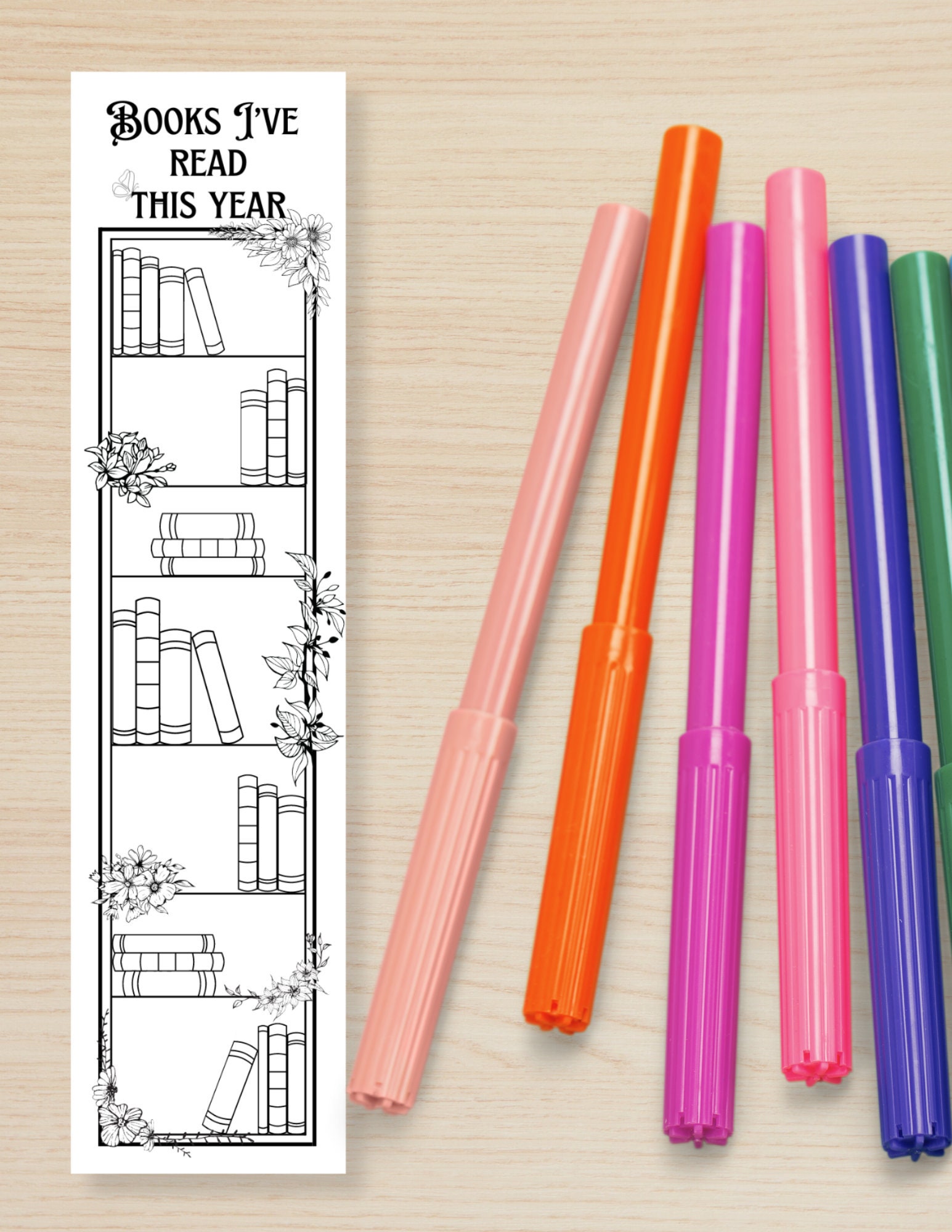 Book Tracker Book Mark Digital Download - Etsy