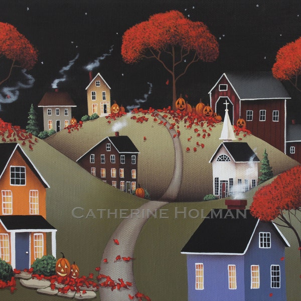 Halloween Folk Art - Etsy