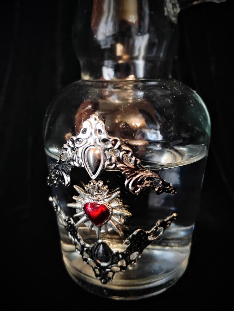 Sacred Heart Holy Water Glass Jug /flagon/bottle Religious Gift ...