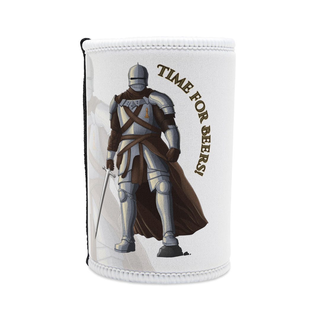 Knight Themed Stubby Cooler | Time for Beers! | Perfect Gift for Beer ...