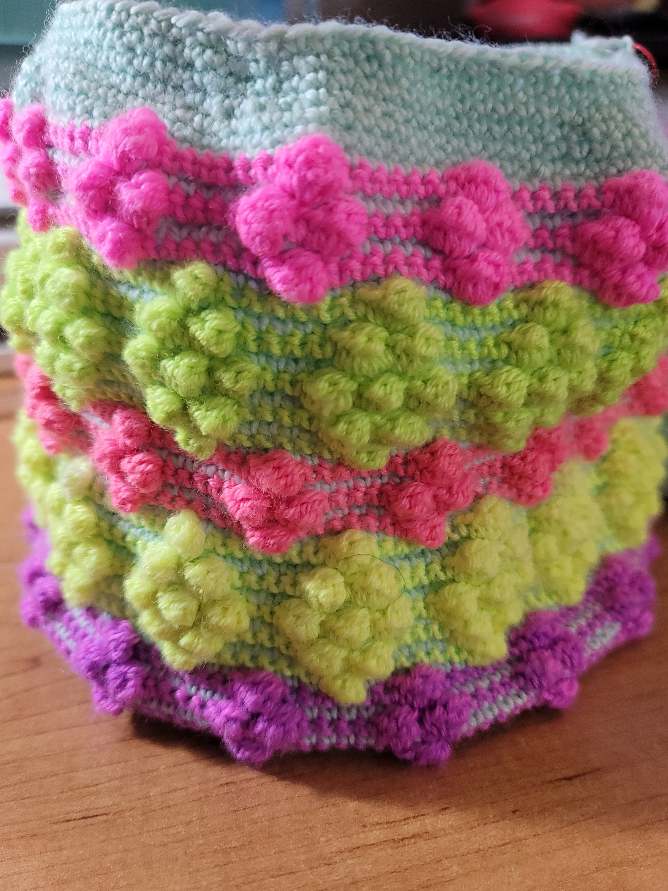 Bobbles and Stripes Crochet Japanese Yarn Bag (digital Pattern Only) - Etsy