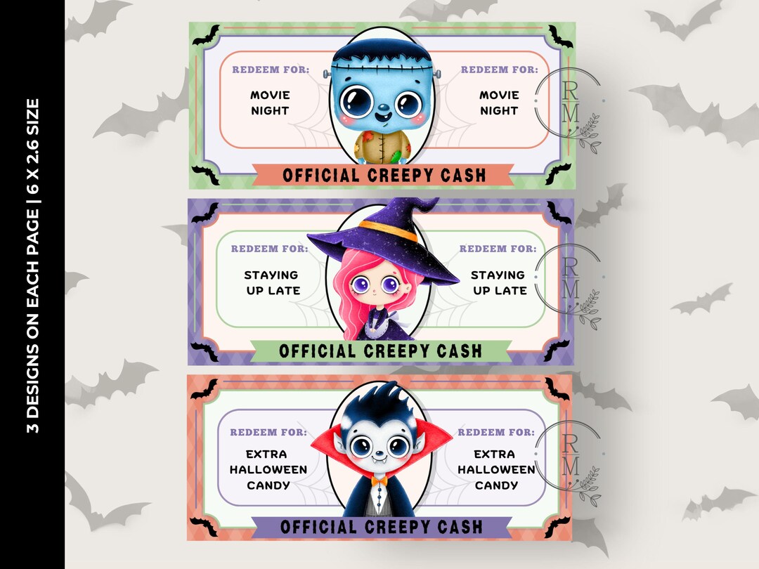 Official Creepy Cash Halloween Printable Halloween Coupon Official ...