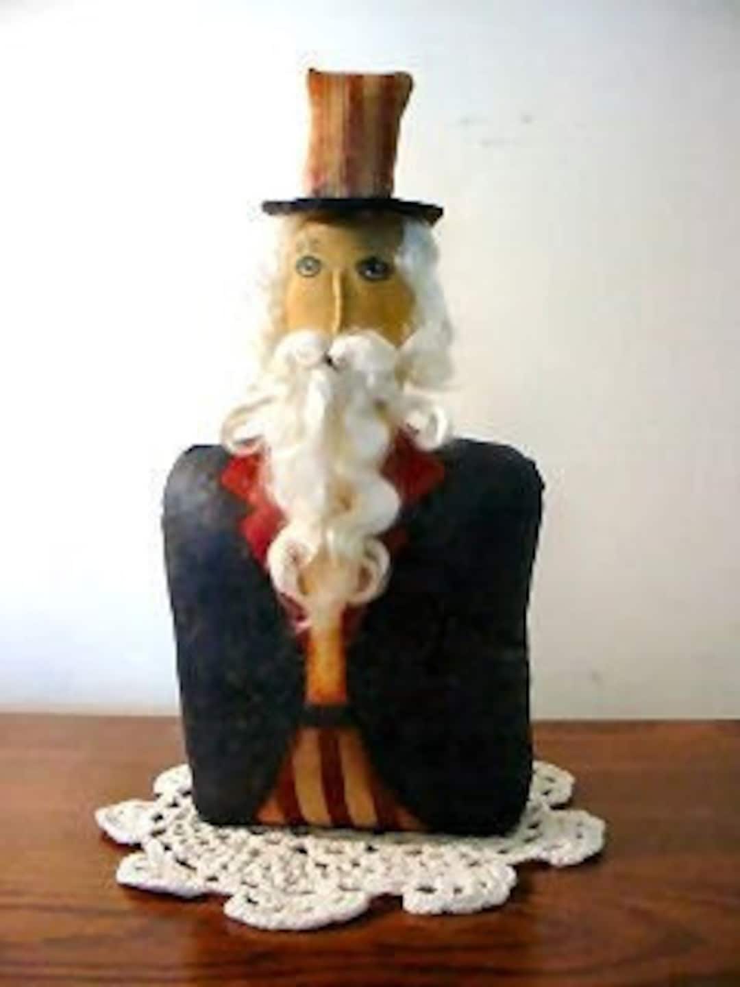 DIY Patriotic Uncle Sam Pattern for Shelf Sitter, Painting Instant ...