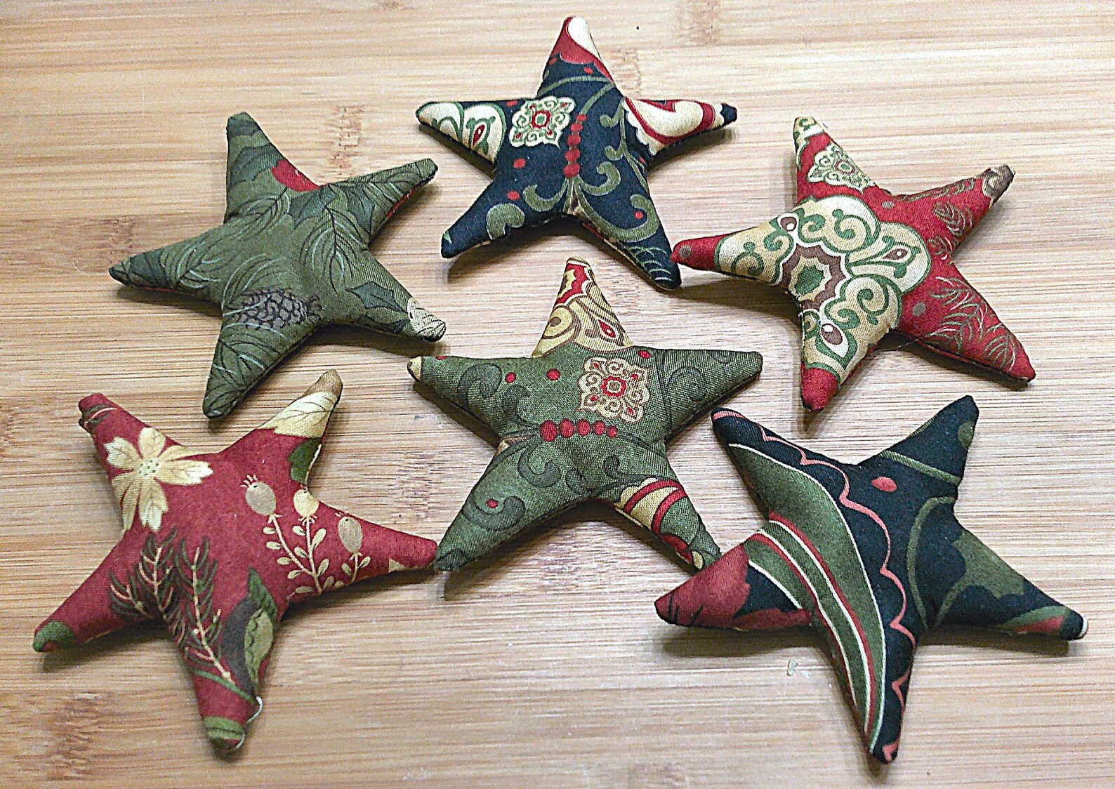 Festive Christmas Stars Set - Handmade Winter Ornaments for Winter ...